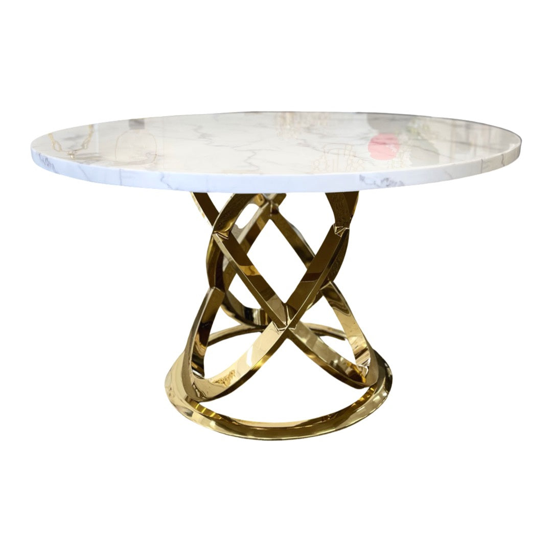 JAXON ROUND MARBLE DINING TABLE – Hollywood Interiors