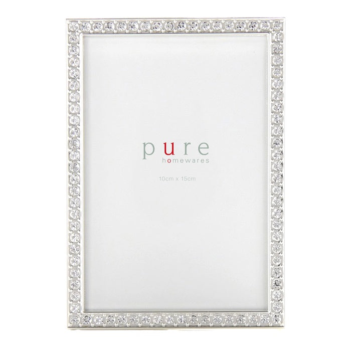 GINNIE ALLOY SILVER DIAMONTE FRAME SML – Hollywood Interiors