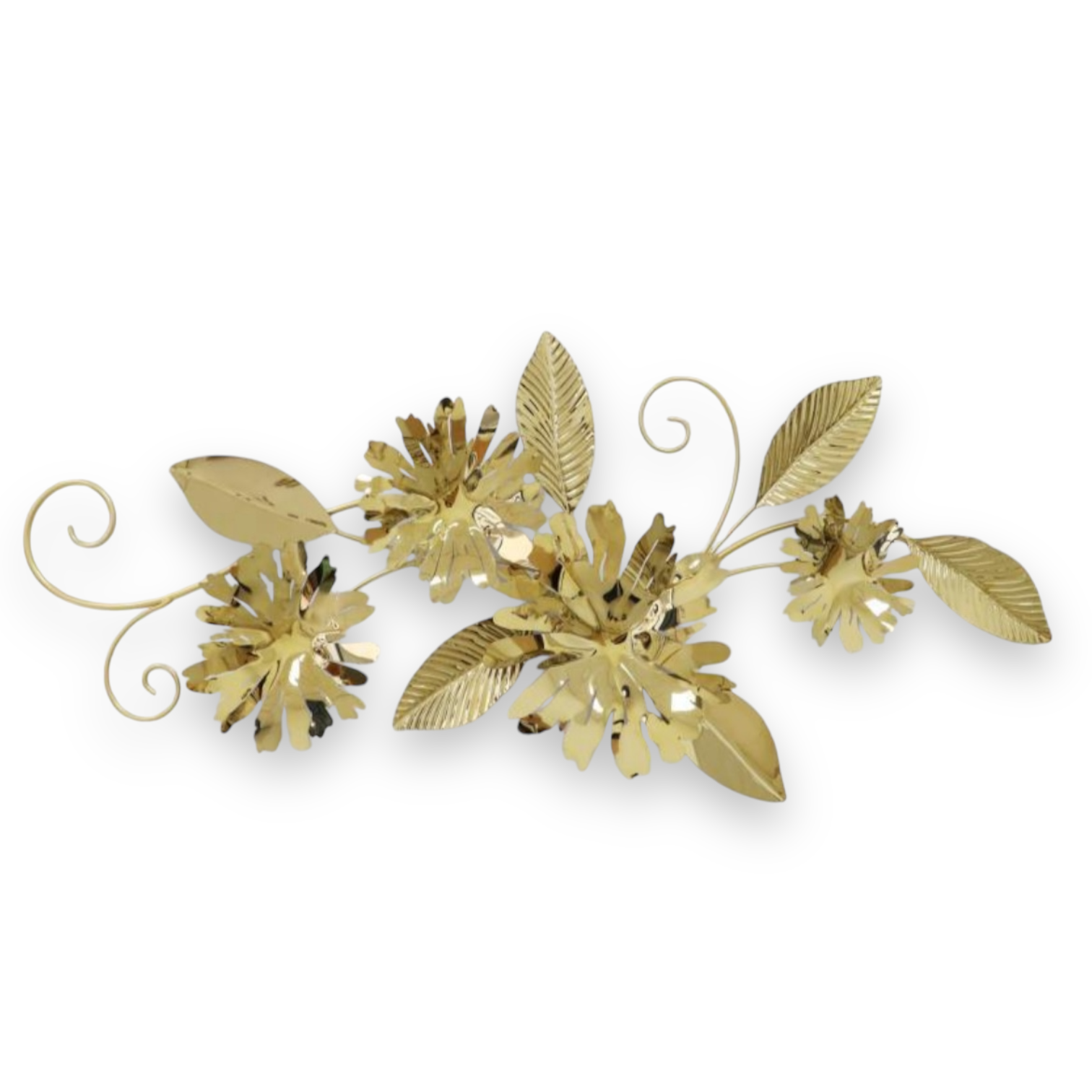 Golden Bloom Metal Wall Art – Hollywood Interiors