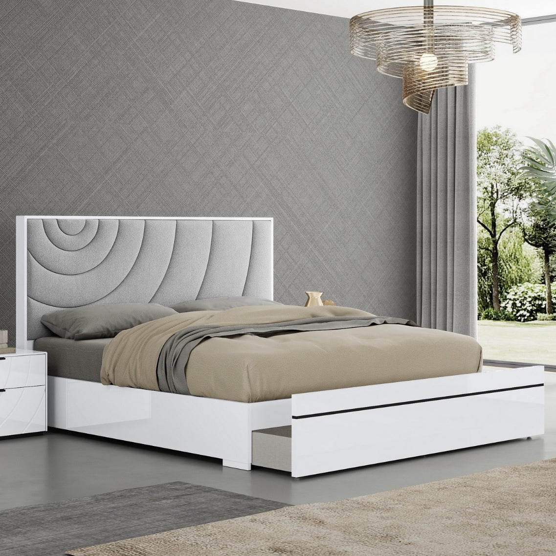 Mara Bed frame with drawer – Hollywood Interiors
