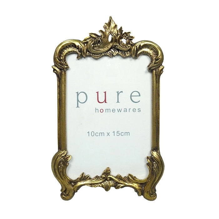 Laura Gold Pewter Frame W/crest – Hollywood Interiors