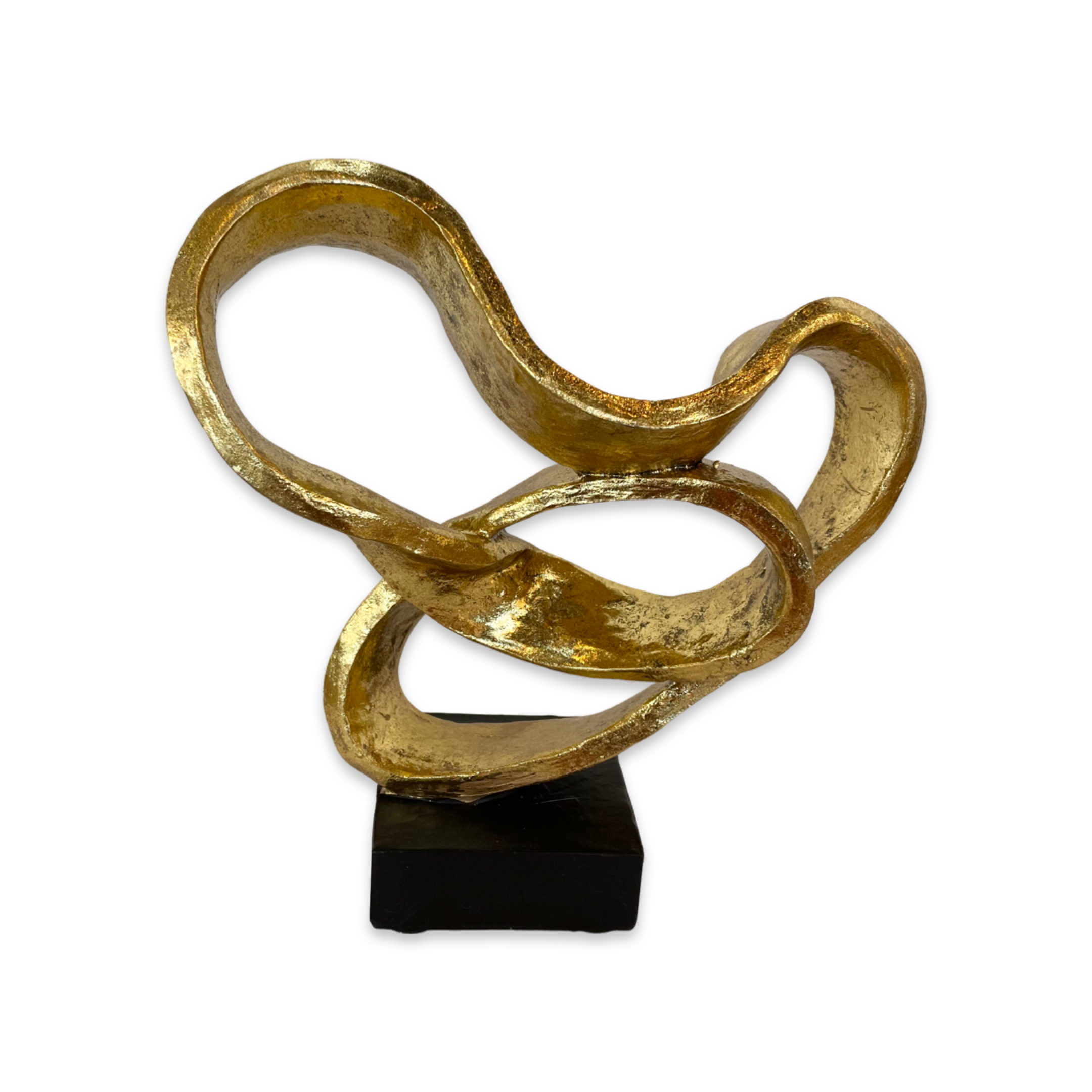 Gold Abstract Sculpture – Hollywood Interiors