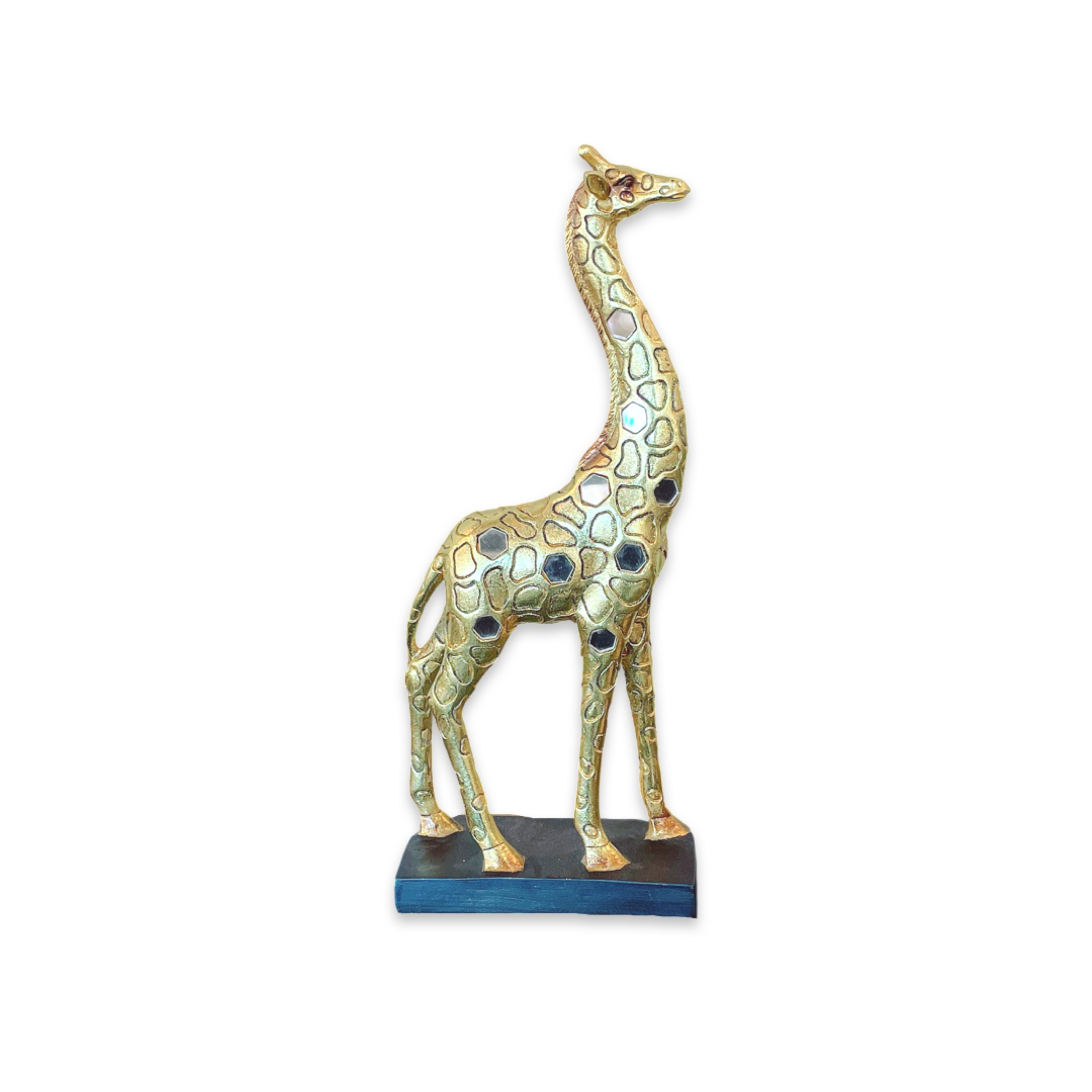 Gold Resin Giraffe with Stand - Small – Hollywood Interiors
