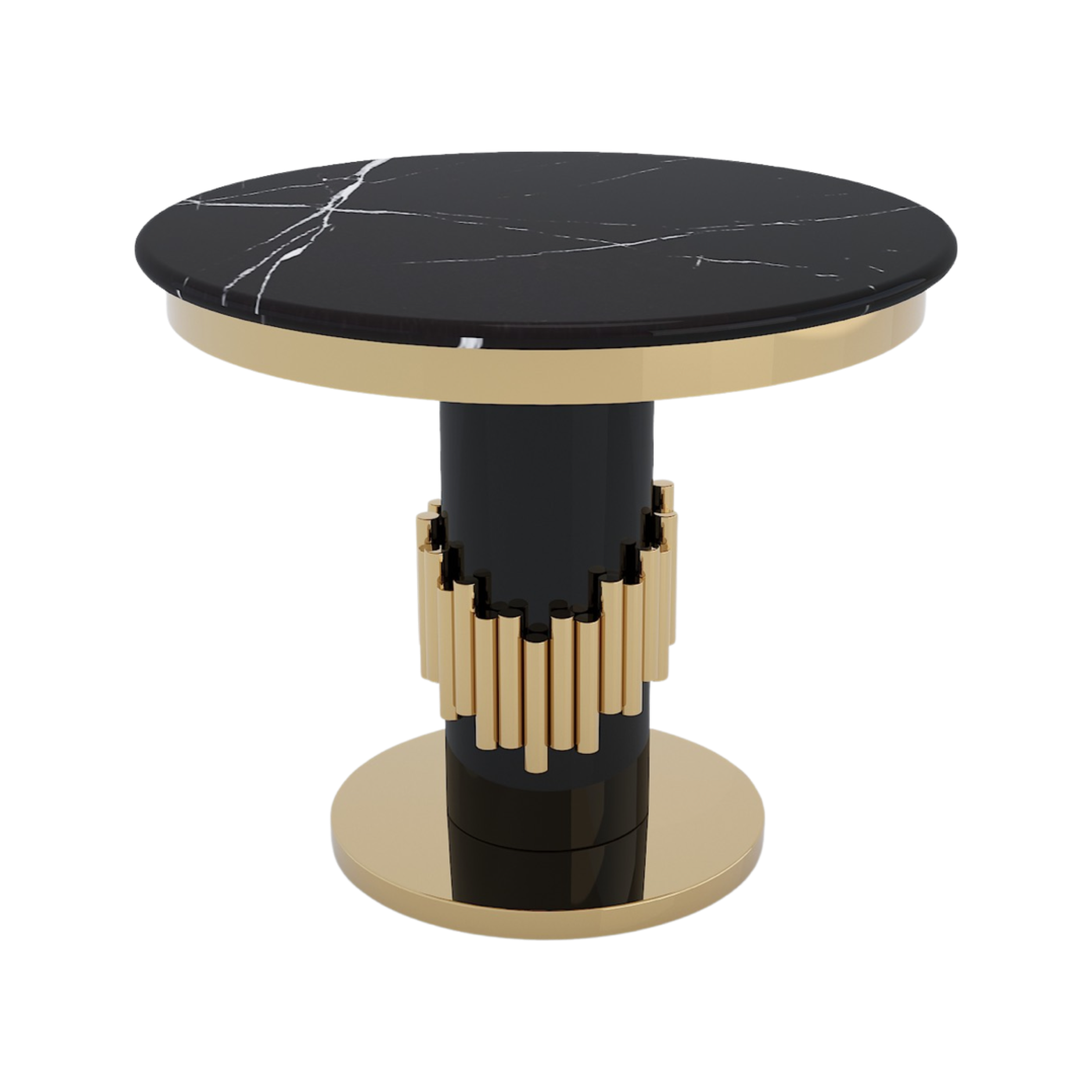 Marissa Round Marble Lamp Table – Hollywood Interiors