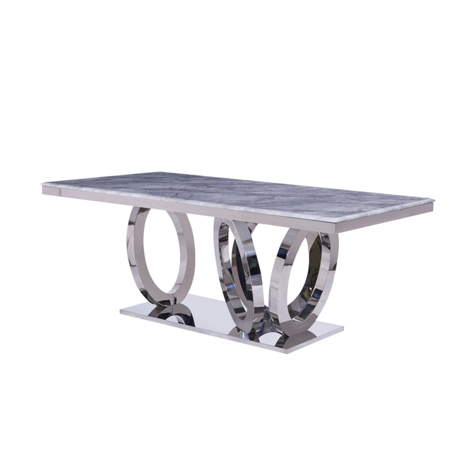 Watson 2.0m Marble Dining Table – Hollywood Interiors