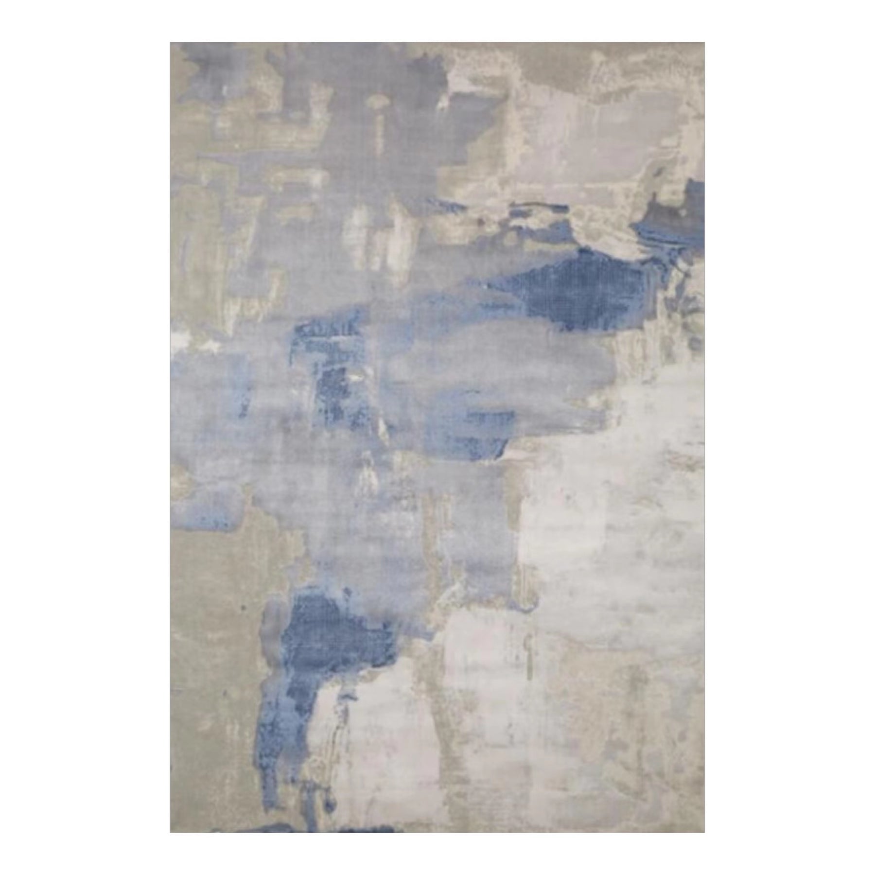 Blue Abstract Rug – Hollywood Interiors
