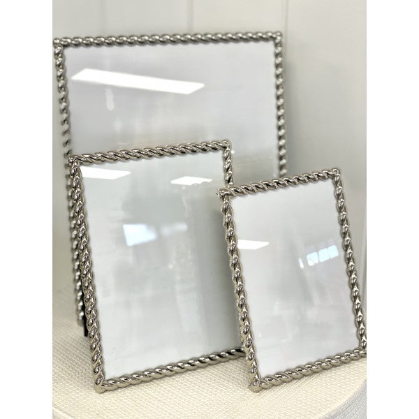 Nickel Plait Photo Frame 4x6 – Hollywood Interiors